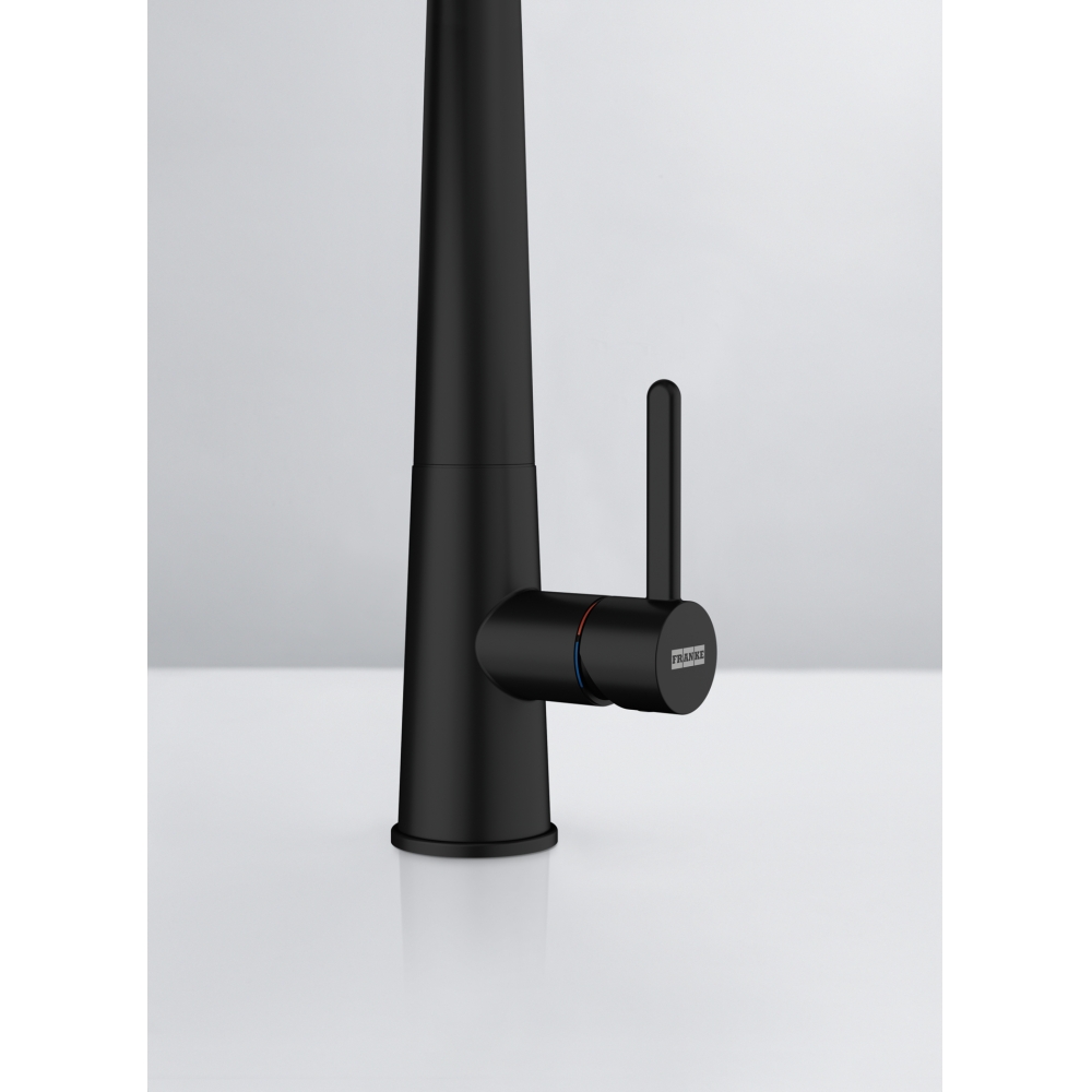 Kitchen Tap Icon Semi Pro Matt Black Brass