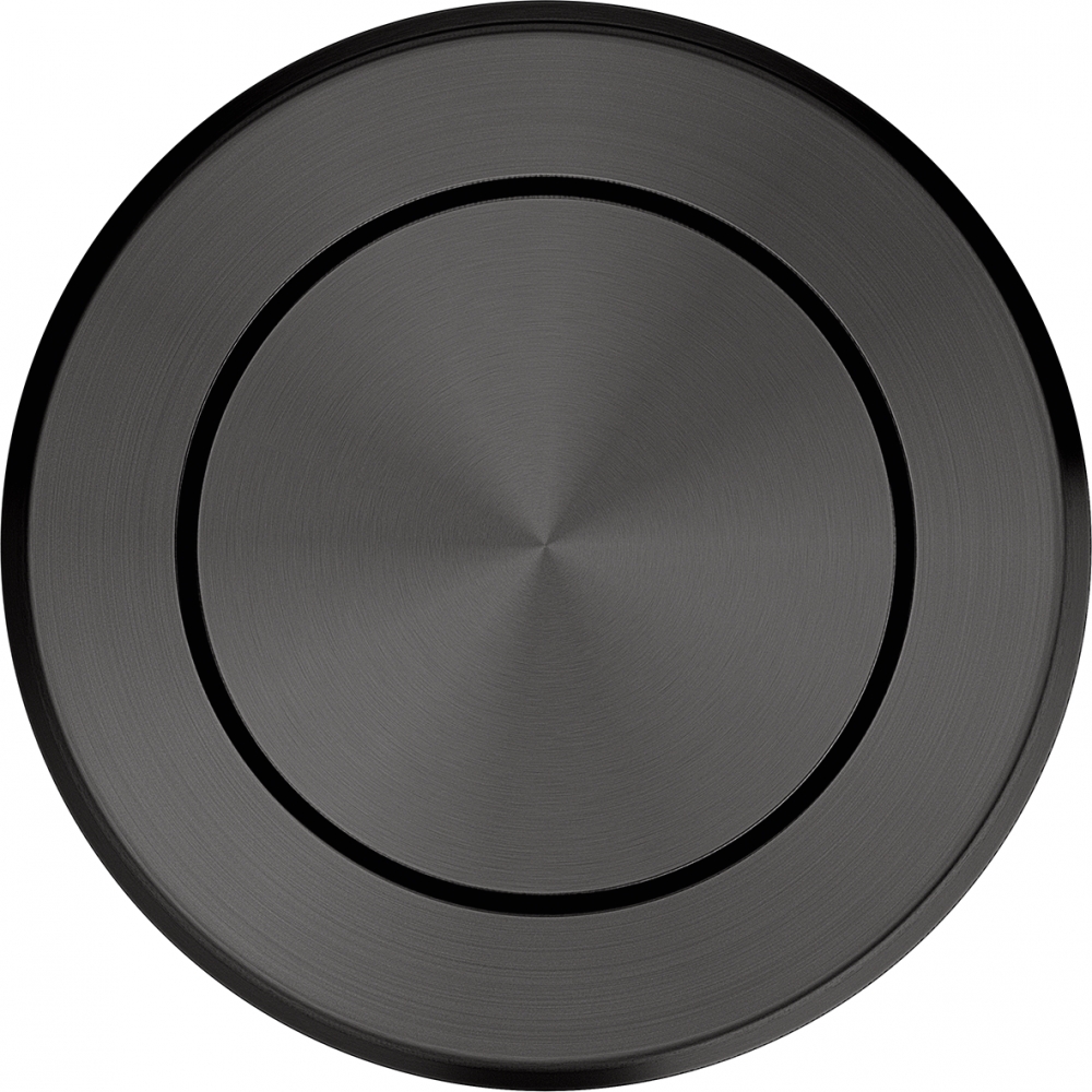 Push knob round anthracite