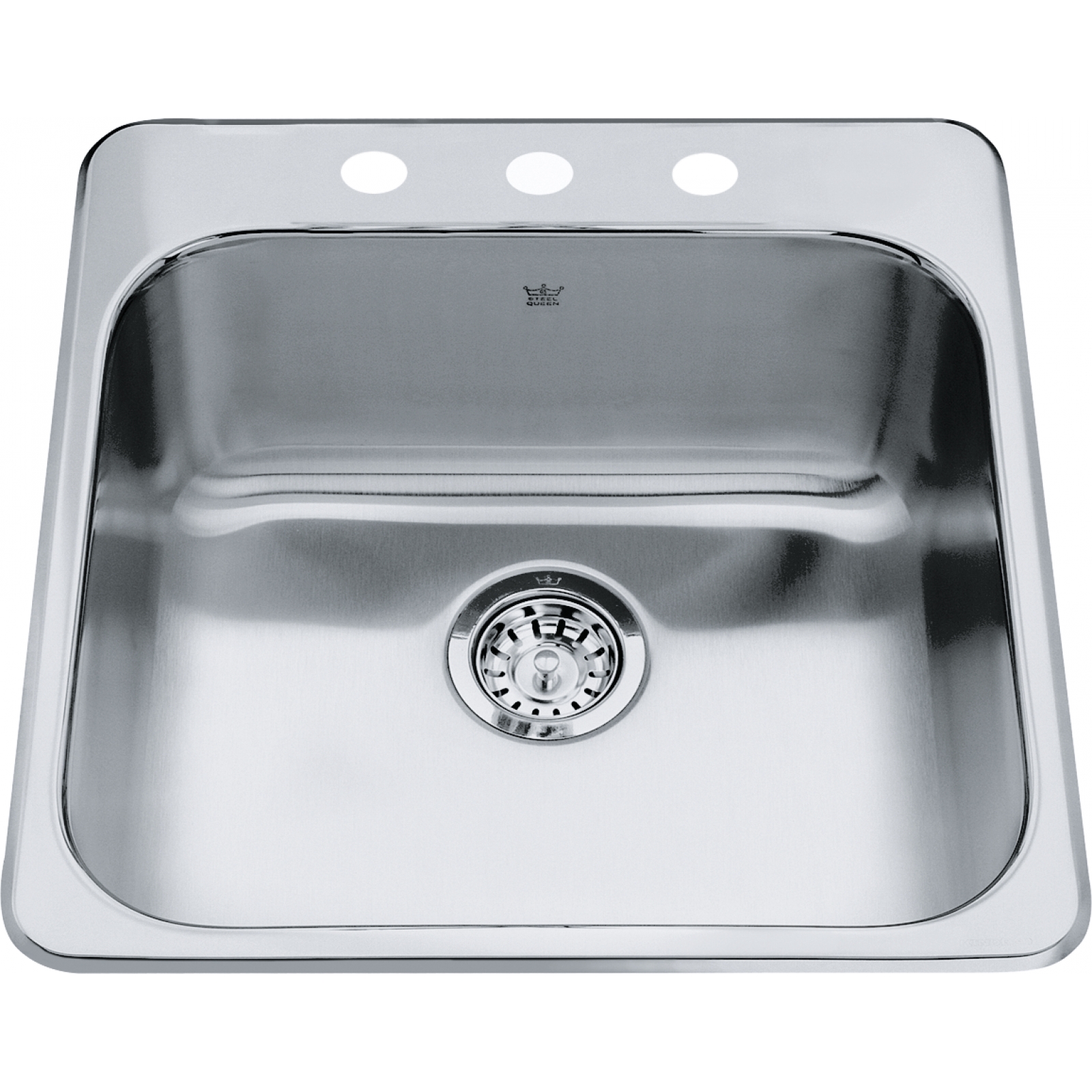 Kindred Steel Queen Drop In Sink - QSL2020-7-3 Stainless steel Kitchen Sink