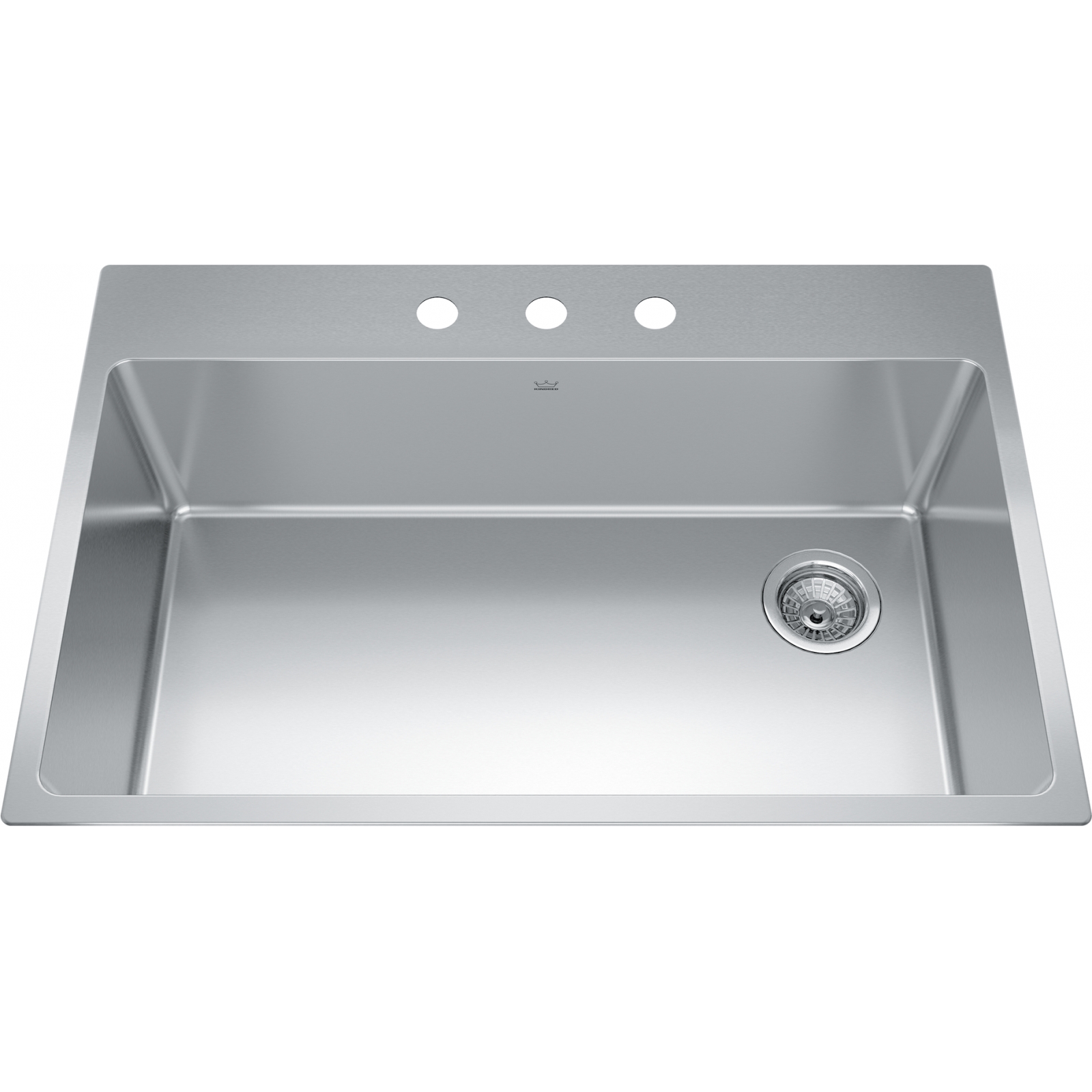 Kindred Évier Brookmore - BSL2233-9-3OW Acier inoxydable Éviers de cuisine