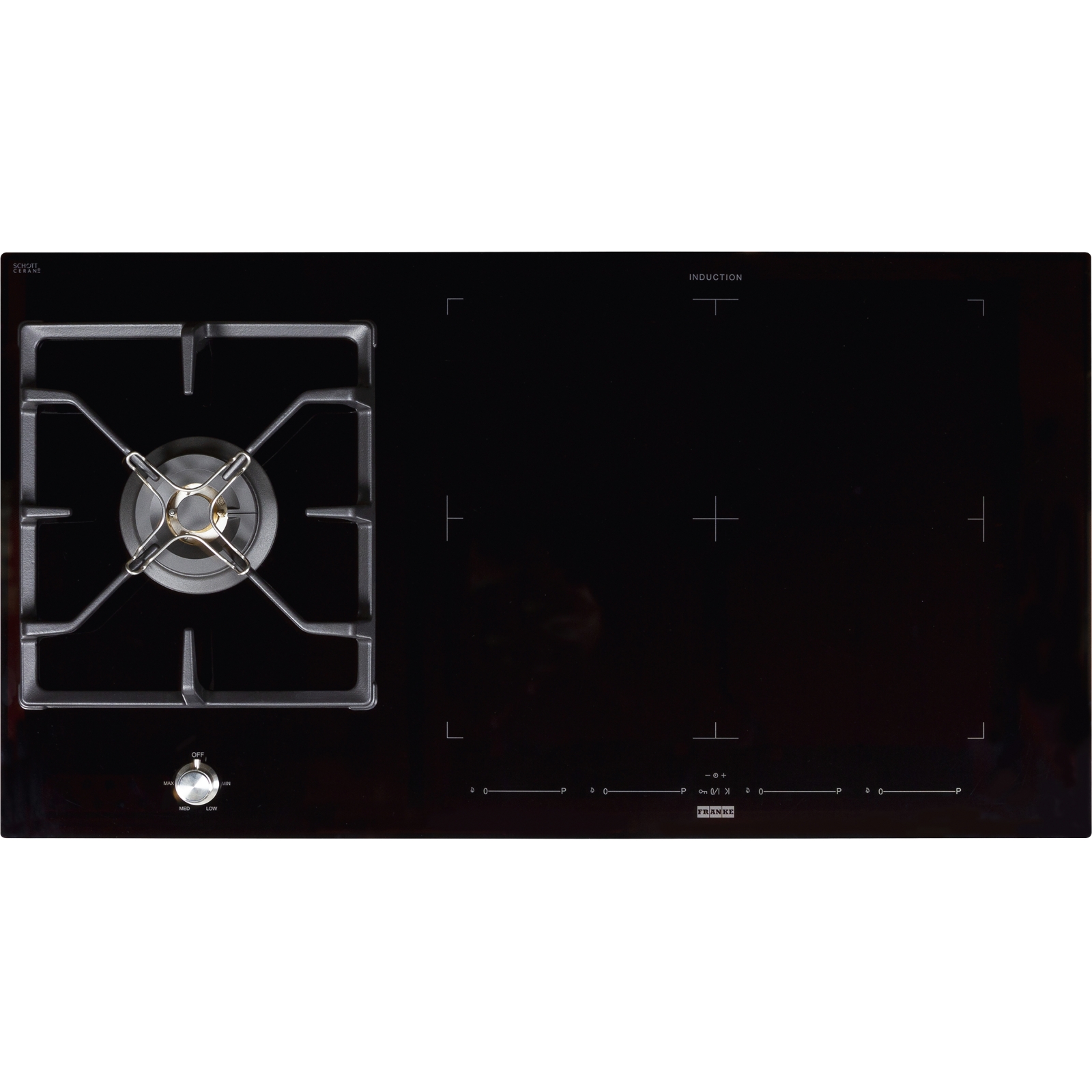 FIXG9041B2L 96cm Gas/Induction Cooktop