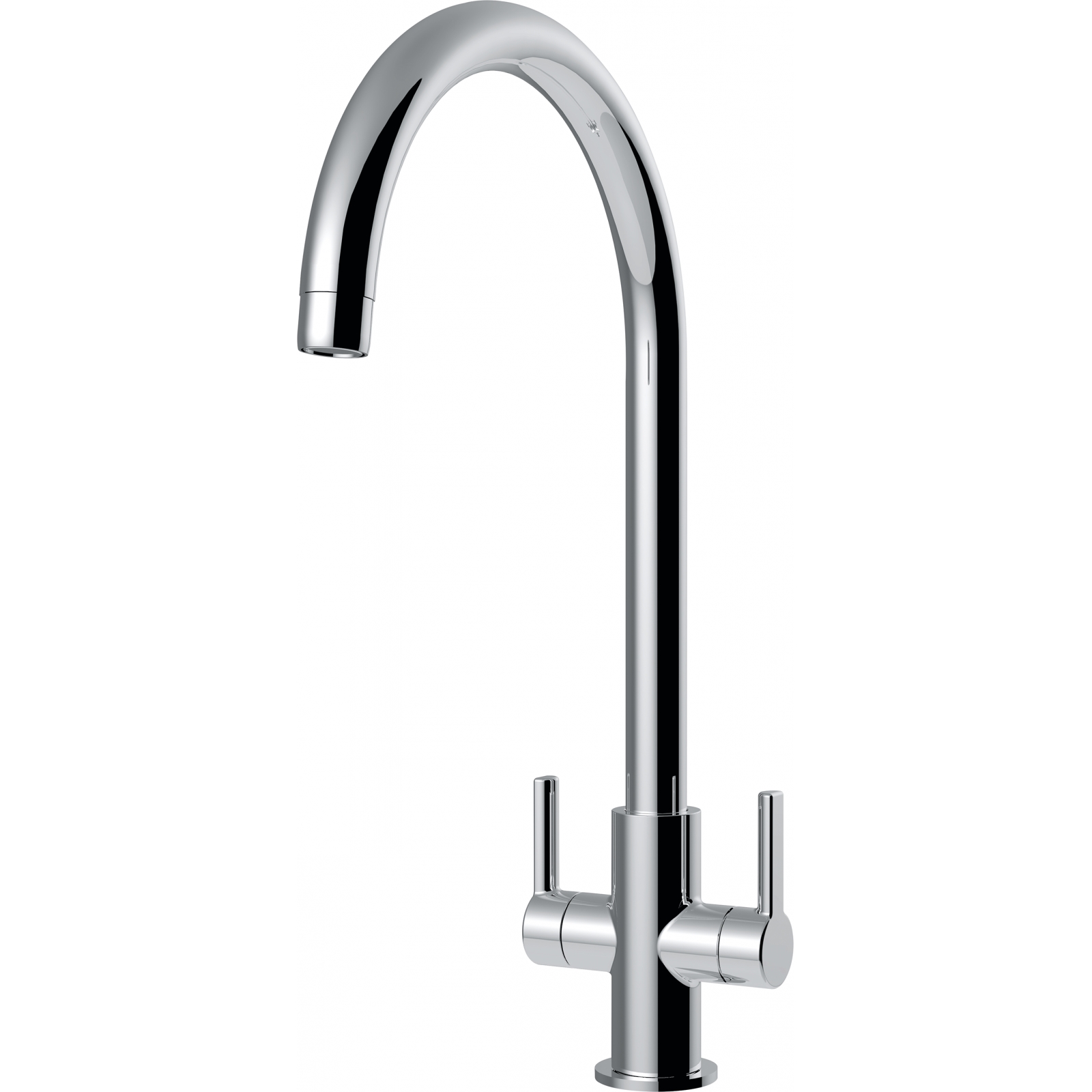 Kitchen Tap Lina Dual Lever Chrome - Brass