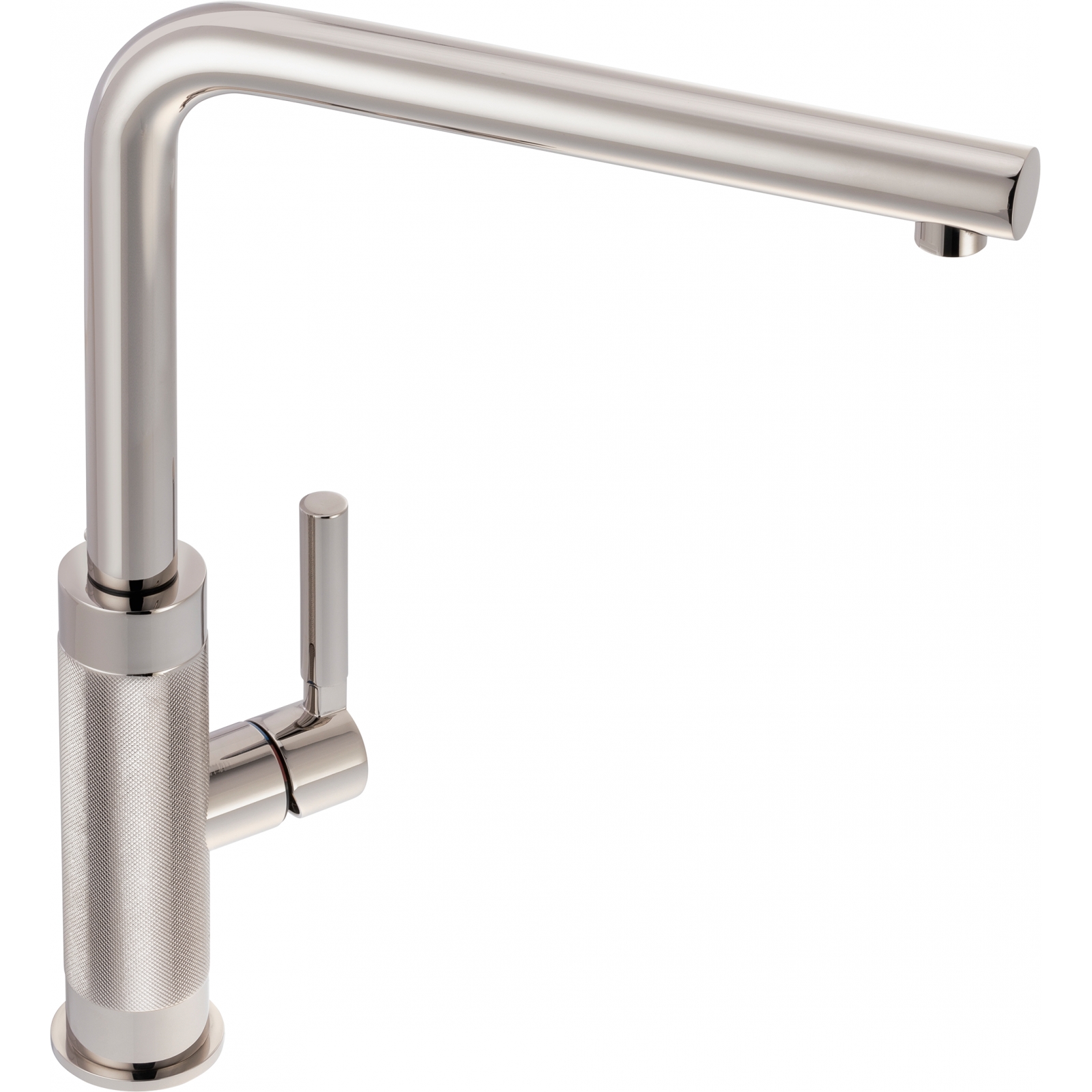 Kitchen Tap Tessuto L Spout Polished Nickel - Brass