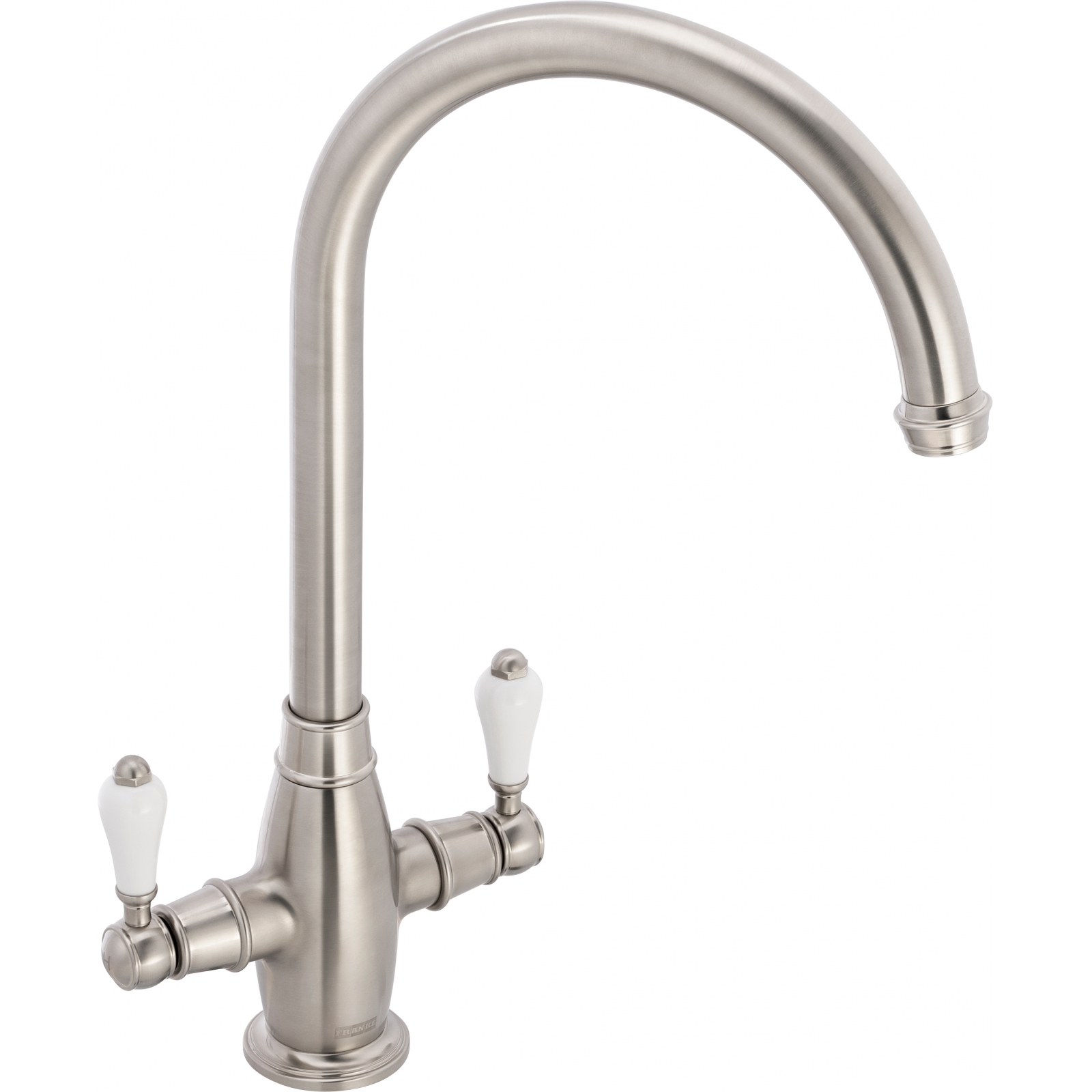 Kitchen Tap Gloriana Classic Twin Lever Decor Steel - Brass