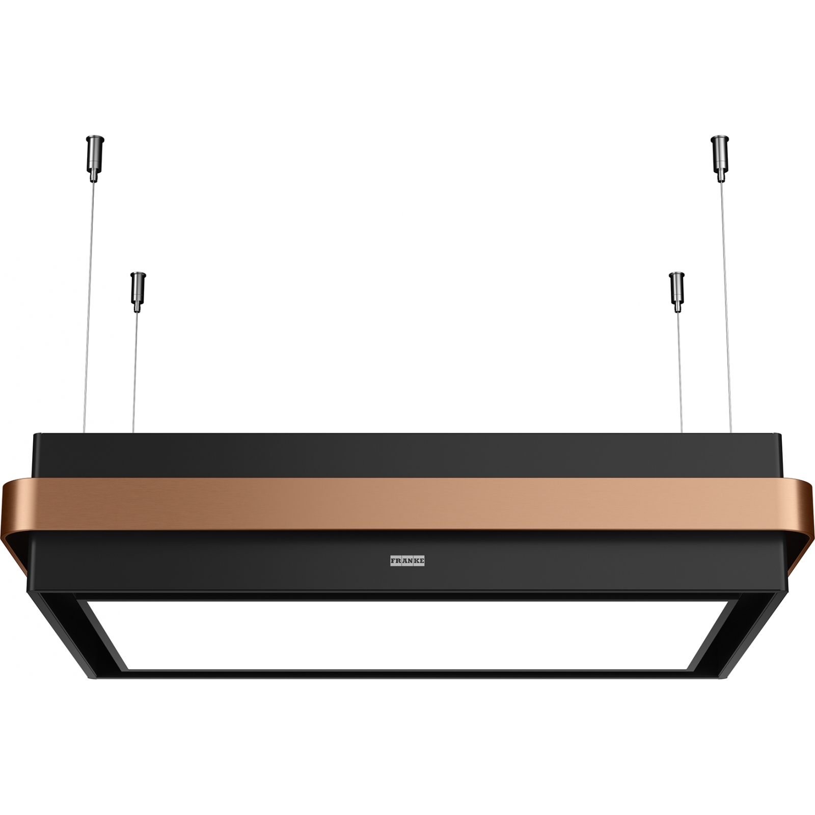 Mythos Masterpiece Suspended Copper Cooker Hood | Island installation